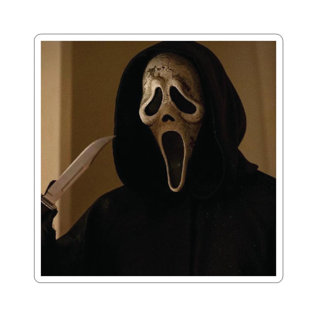 Scream Ghostface Kiss-cut Stickers: Horror Movie Fan Merchandise - Etsy