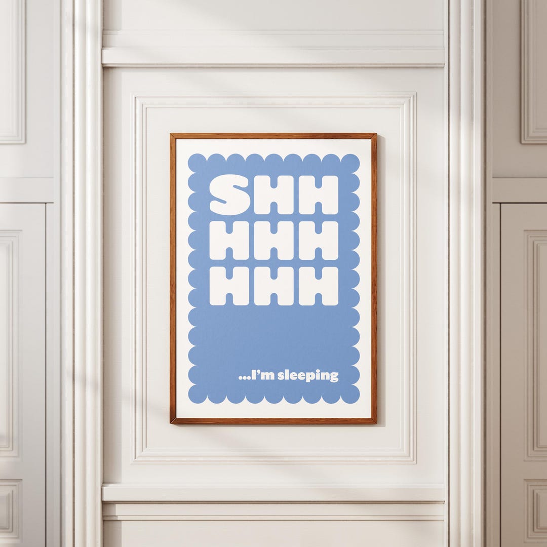 Printable "shhh..." Poster for Bedroom, High Resolution Poster ...