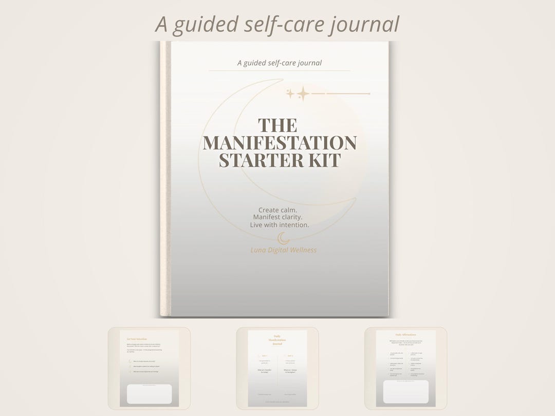 Manifestation Starter Kit Printable | Guided Journal PDF for Clarity ...
