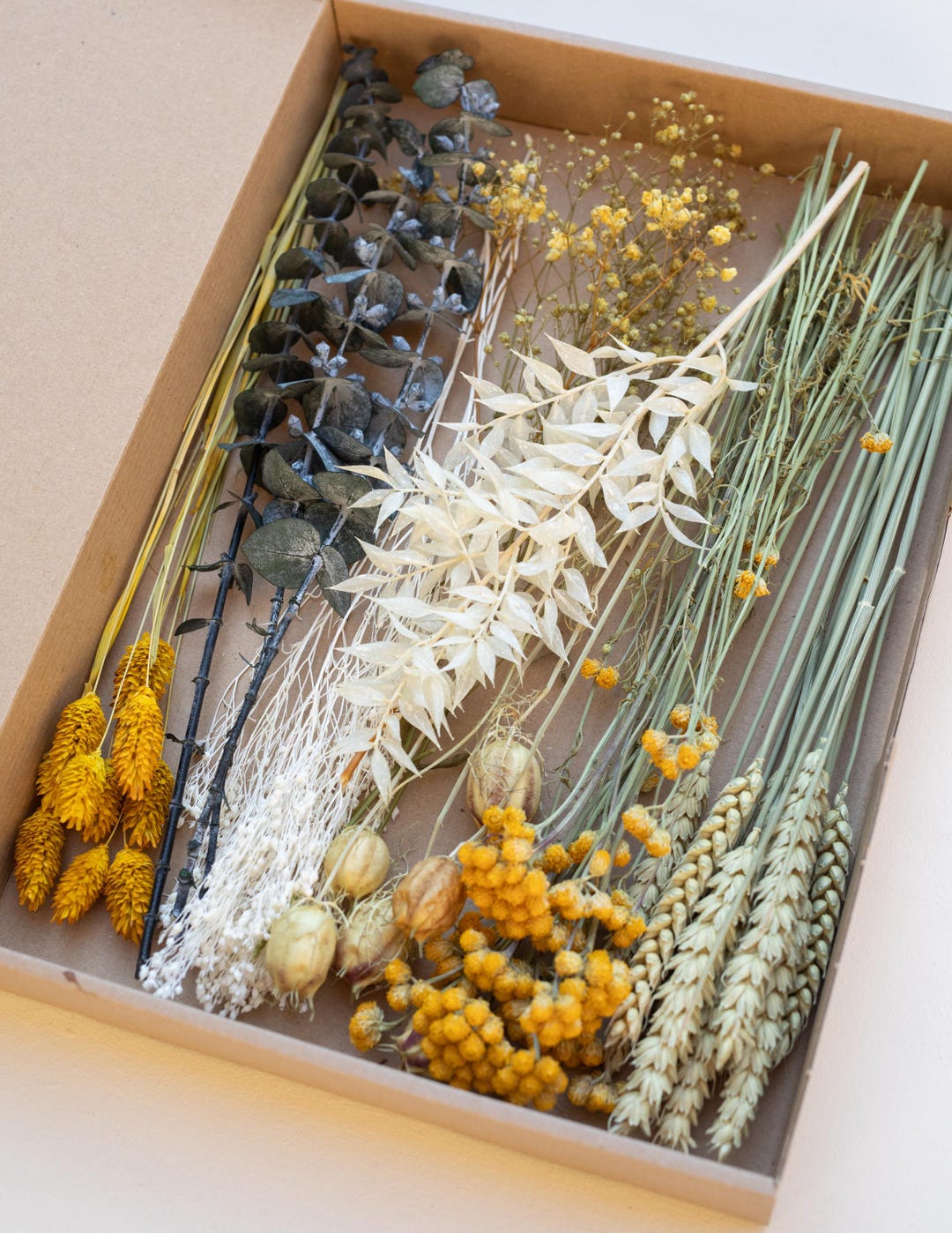 DIY Dried Flower Craft Box – Natural & Preserved Blooms for Decoration ...