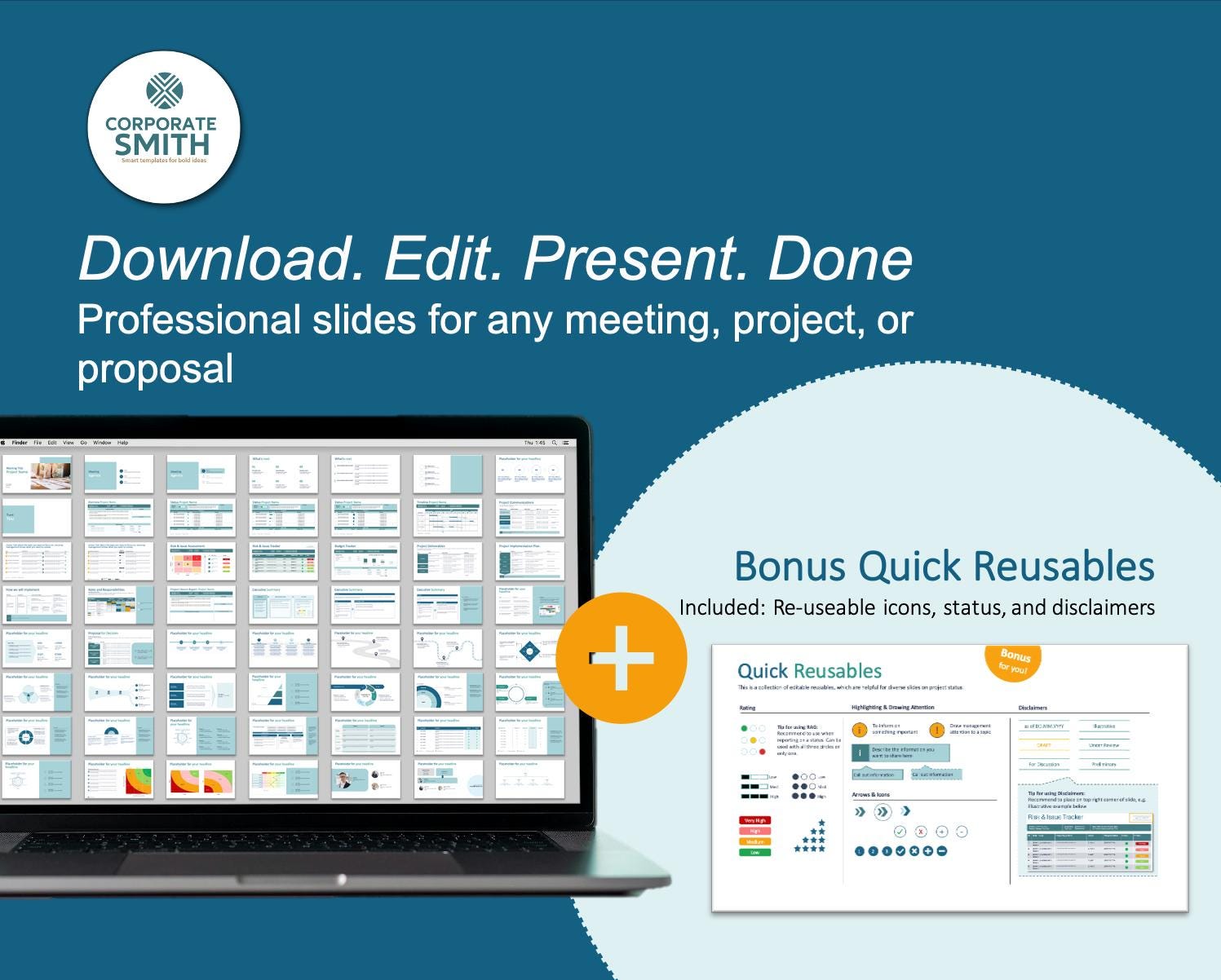 Business & Project Presentation Toolkit | 55+ Editable Powerpoint ...