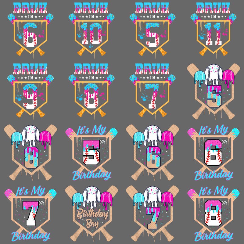 8 Baseball Drip Png - Etsy