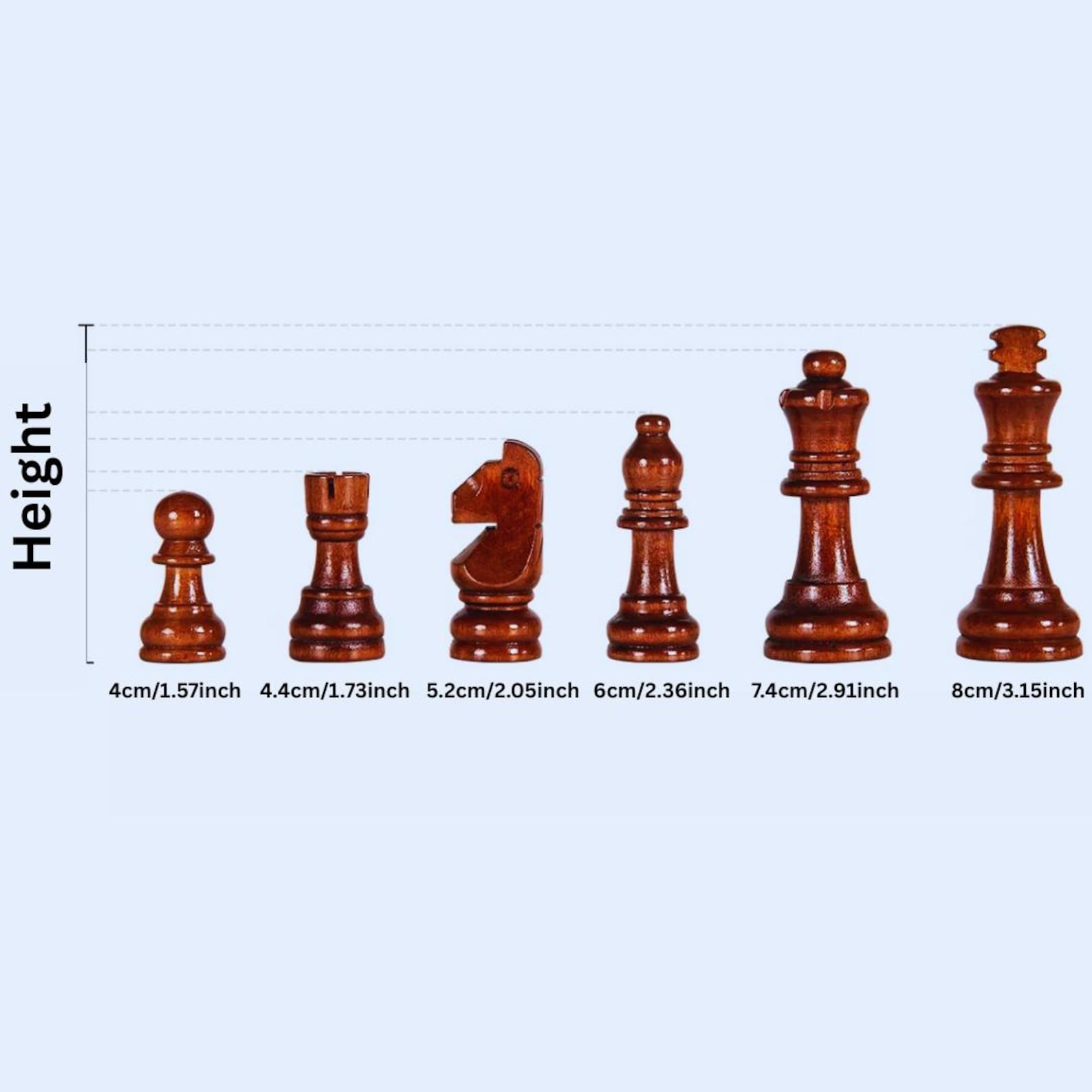 High-end Solid Wood Chess Board Set - Etsy