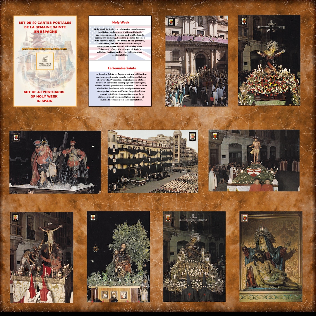 Holy Week in Spain • 40 Digitized Vintage Postcards | Traditional ...