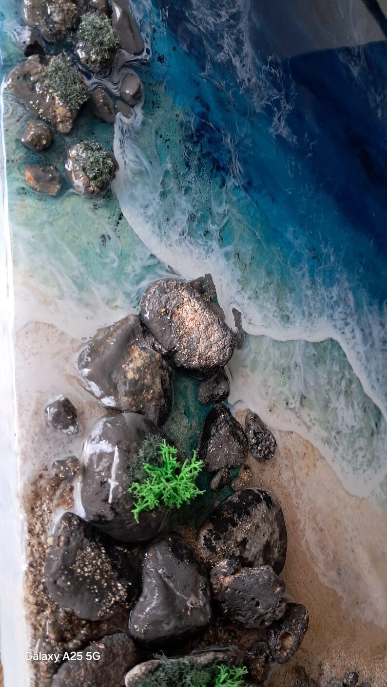 3D Resin Sea Wave Wall Art Coastal Beach Home Decor - Etsy