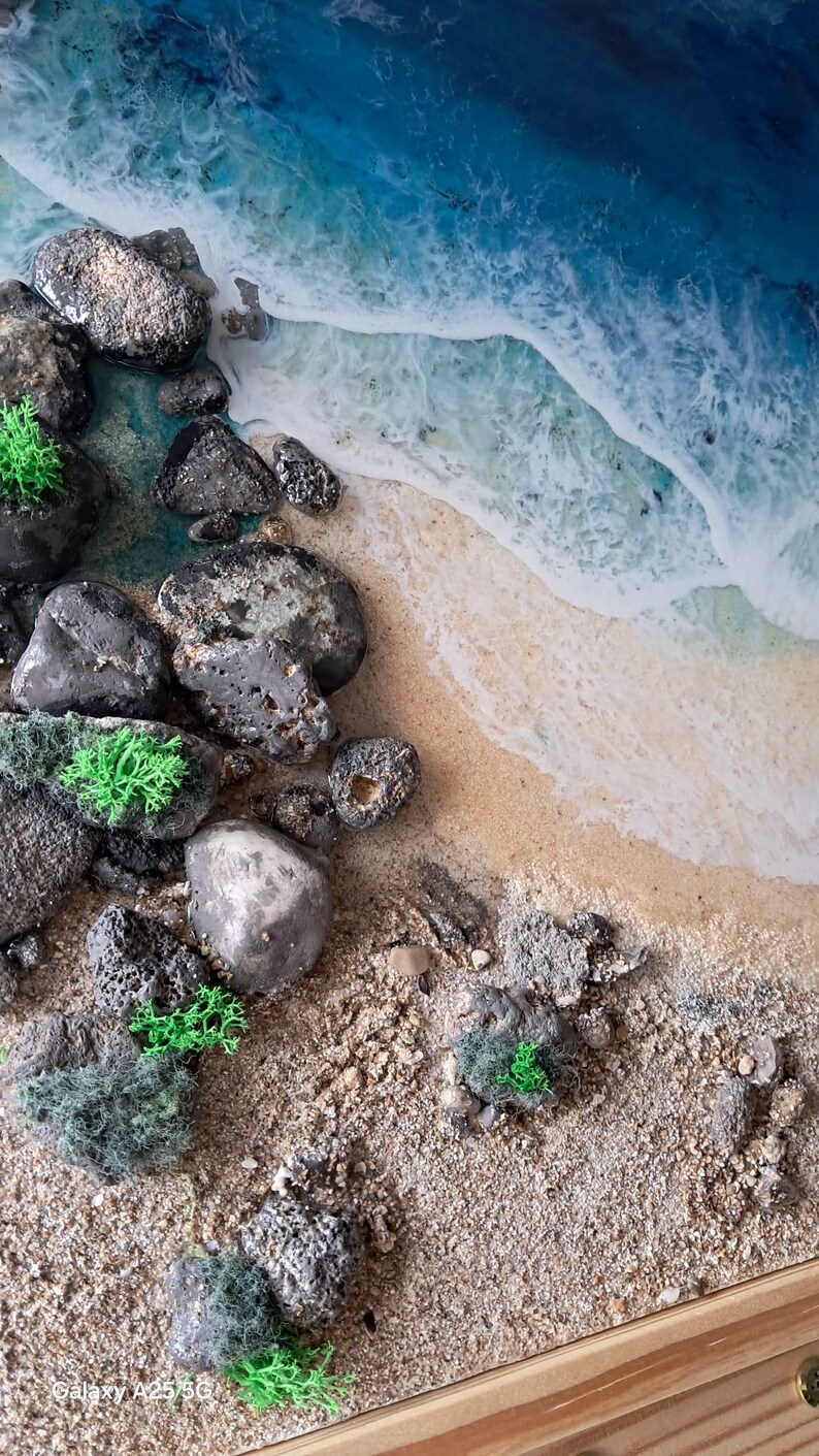 3D Resin Sea Wave Wall Art Coastal Beach Home Decor - Etsy