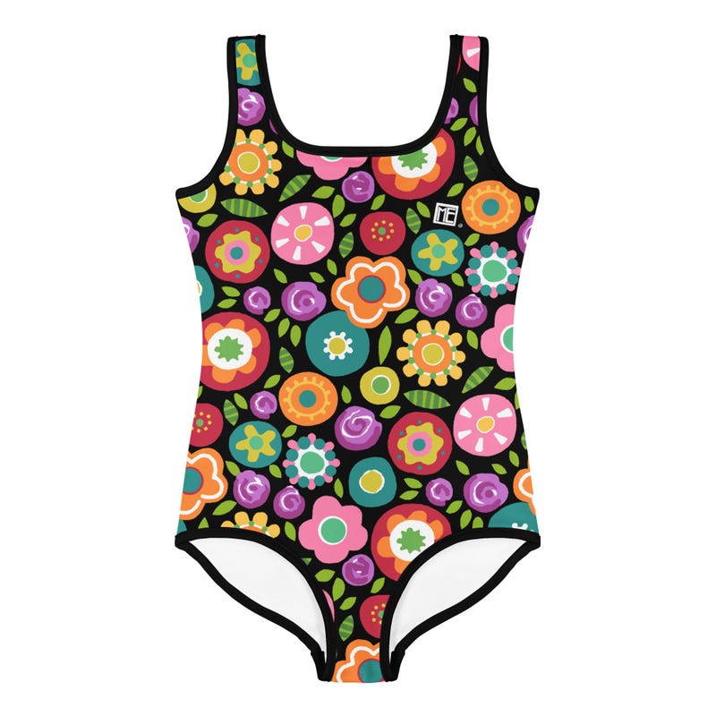Kids Floral Swimsuit - Etsy