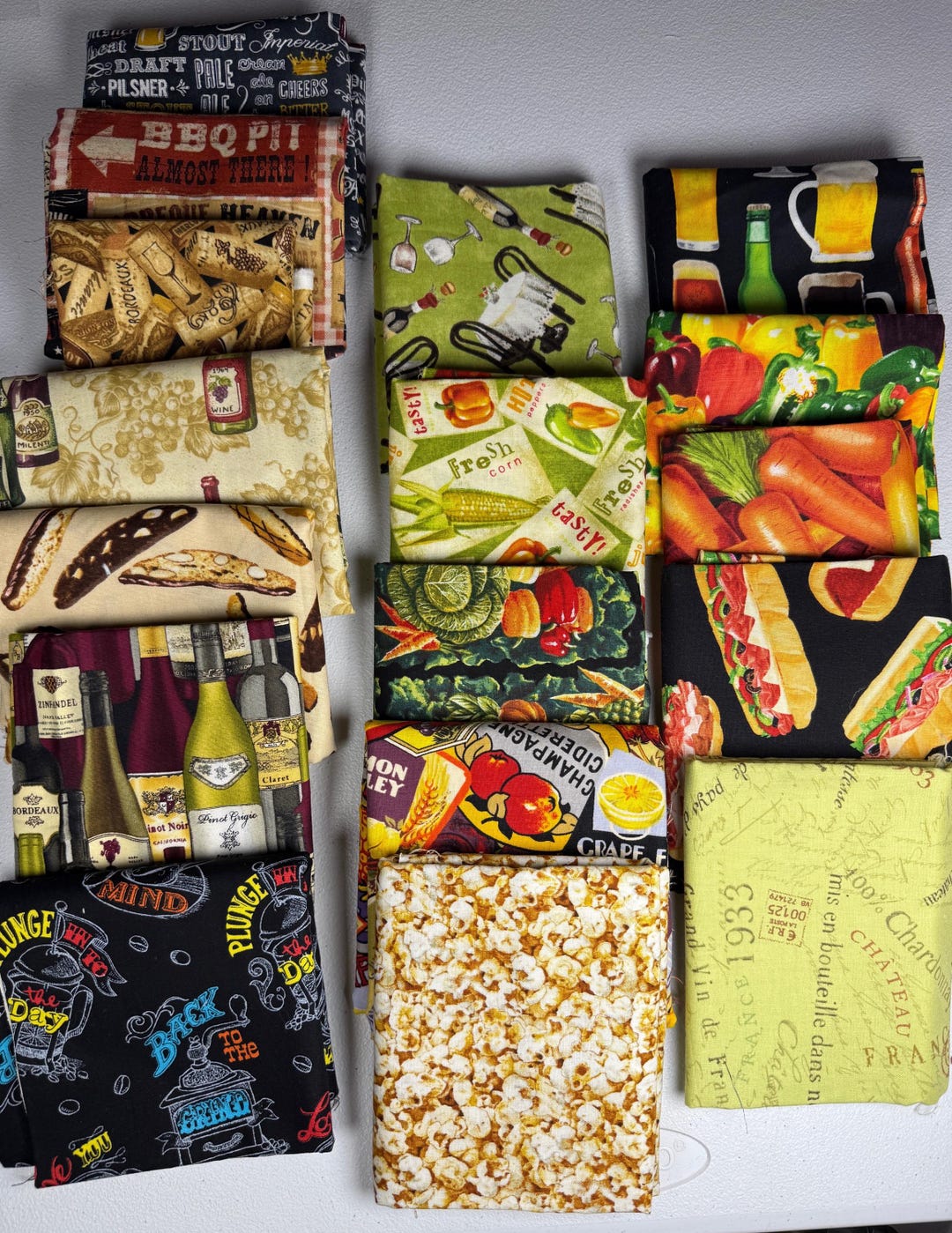 Fat Quarters, Food and Beverage - Etsy