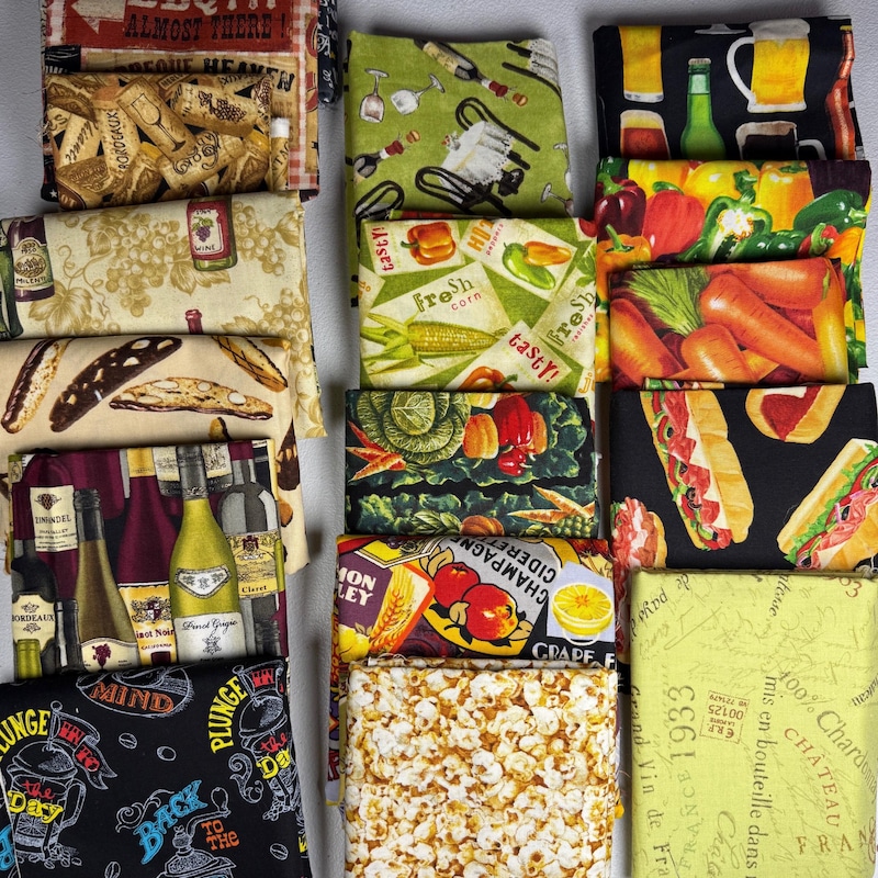 Food Theme Fabric - Etsy