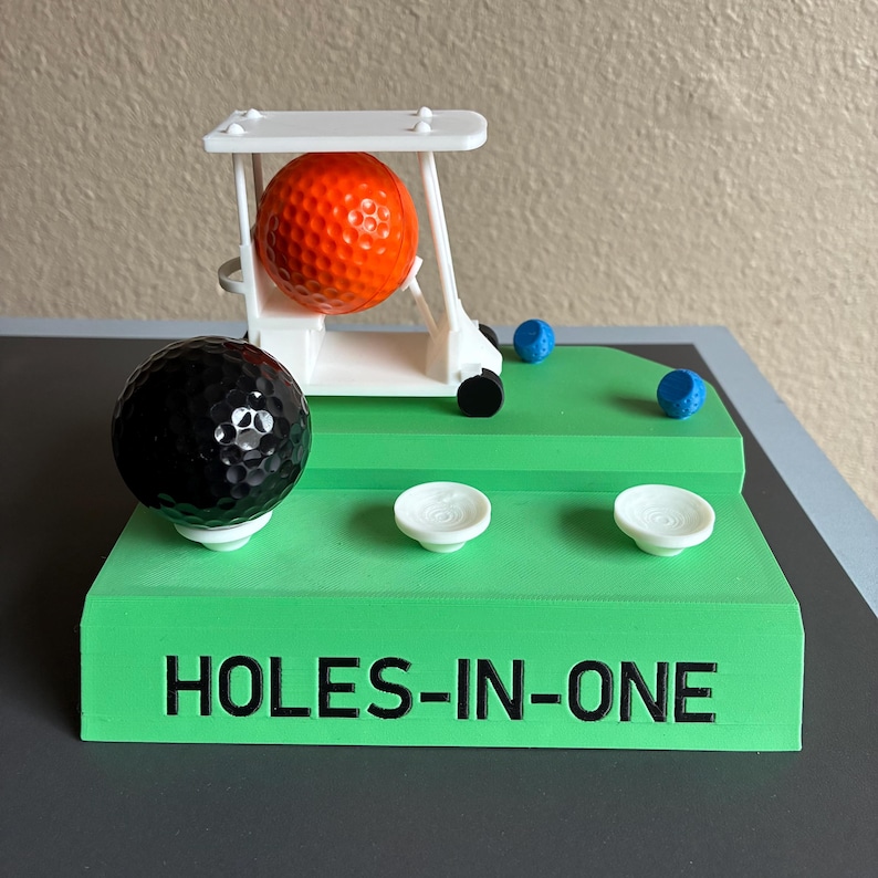 Customizable 3D Printed Golf Ball Display Stand: Golfer Gift | Grass ...