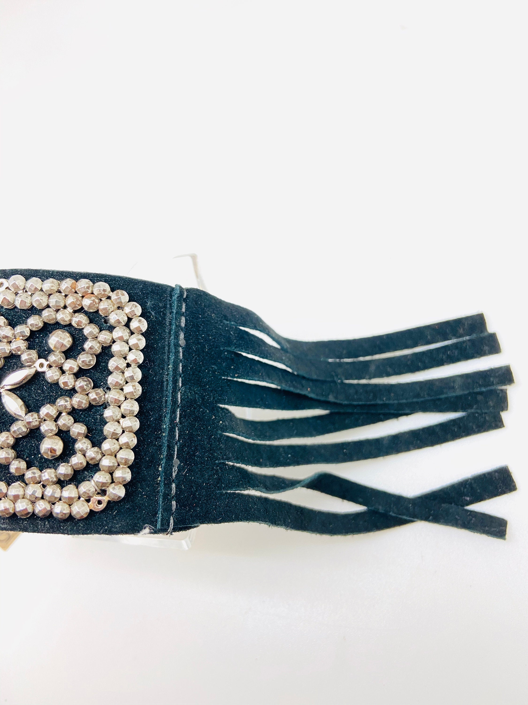 Vintage Suede Fringe Cuff - Etsy