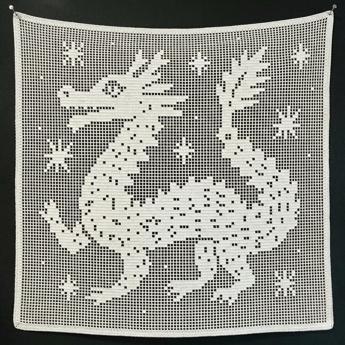 Filet Crochet Dragon Pattern PDF | Digital Download - Etsy