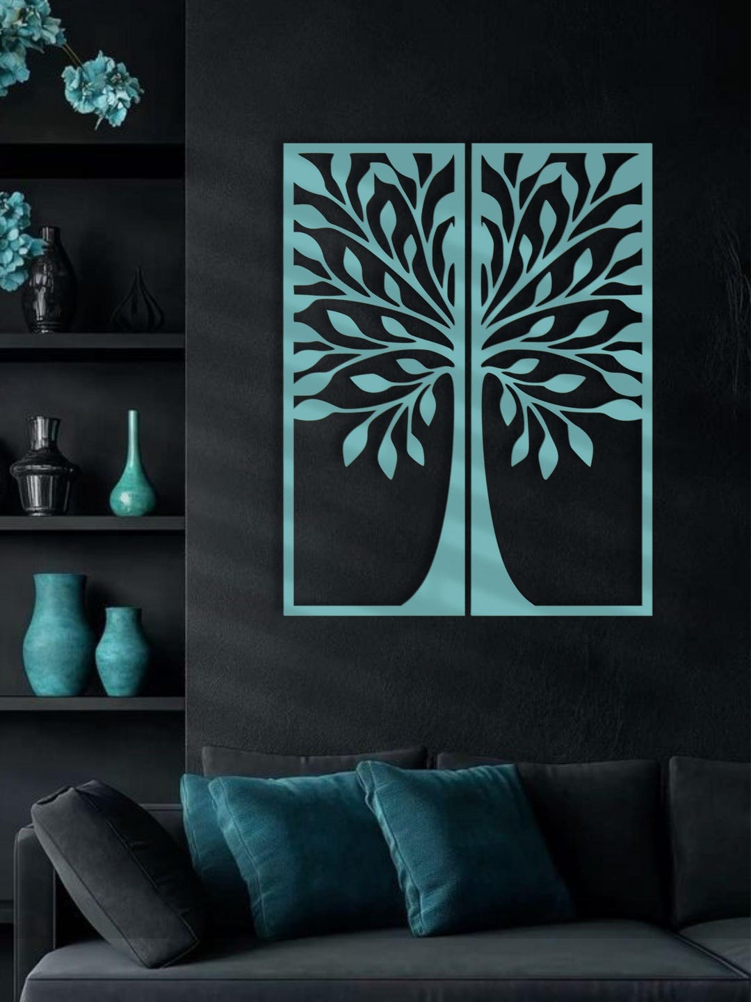 Tree of Life Split Panel Wall Art: Laser Cut SVG (digital Download) - Etsy
