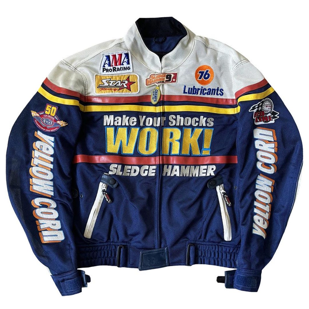 Yellow Corn Racing Jacket Men’s Motorcycle Riding Streetwear Moto ...