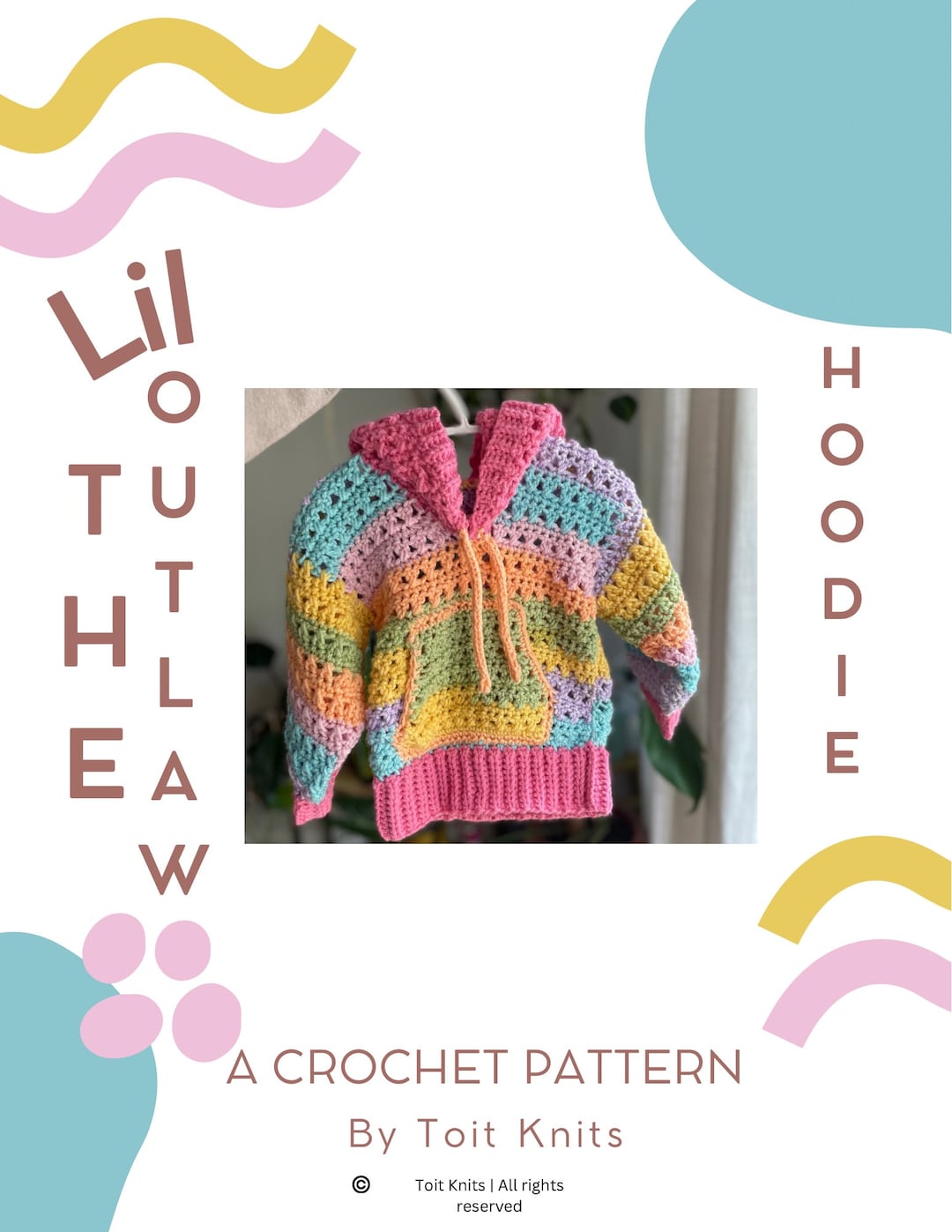 COMBO Digital Crochet Pattern | the Lil Outlaw Hoodie 2 Patterns ...