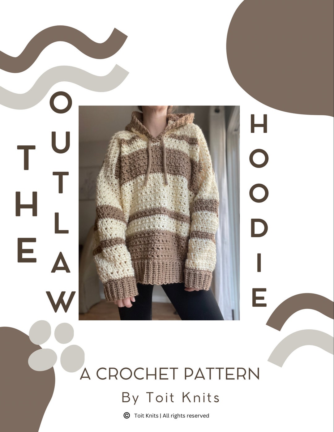 Digital Crochet Pattern | the Outlaw Hoodie - Etsy