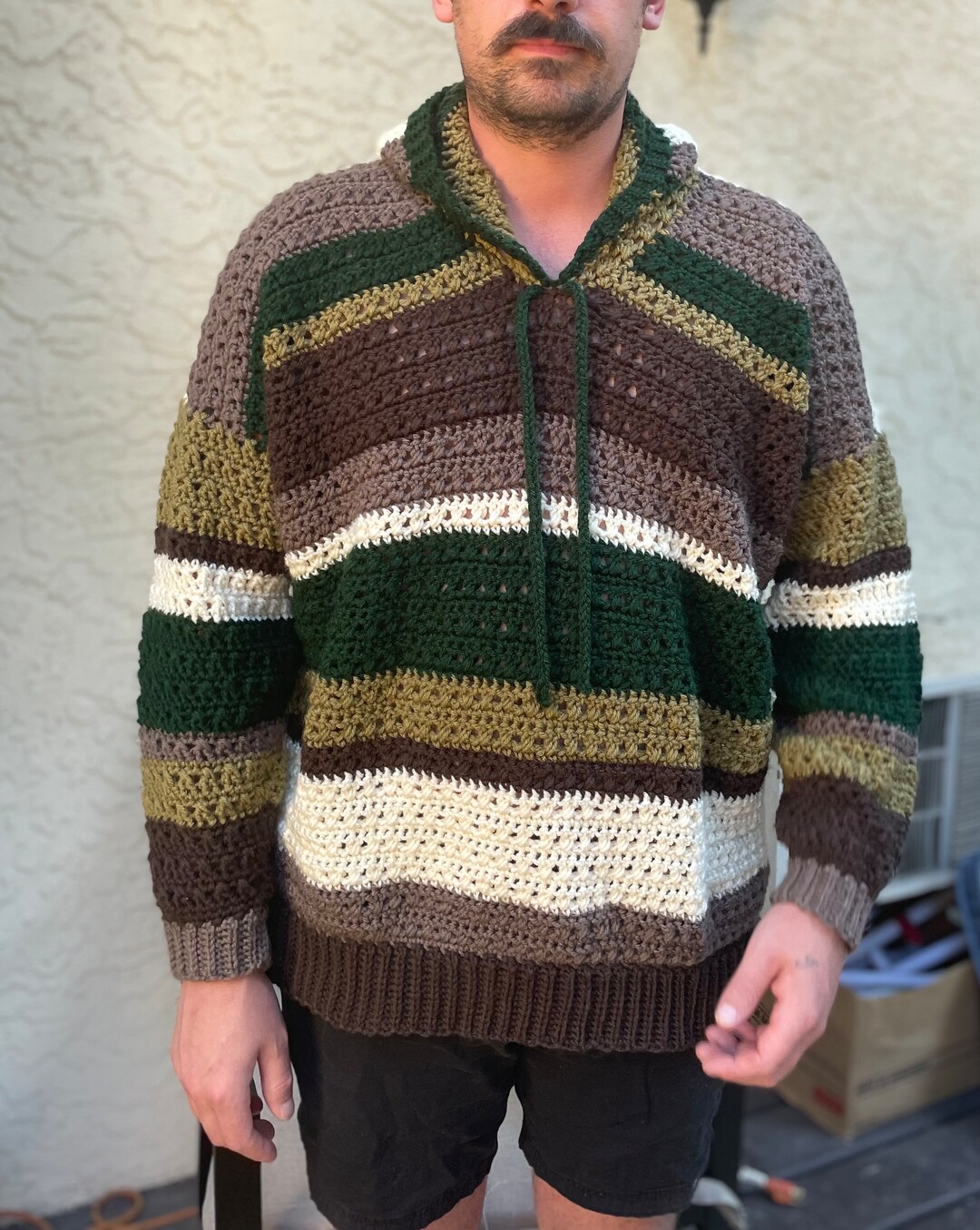 THE OUTLAW HOODIE Custom Crochet Sweater - Etsy
