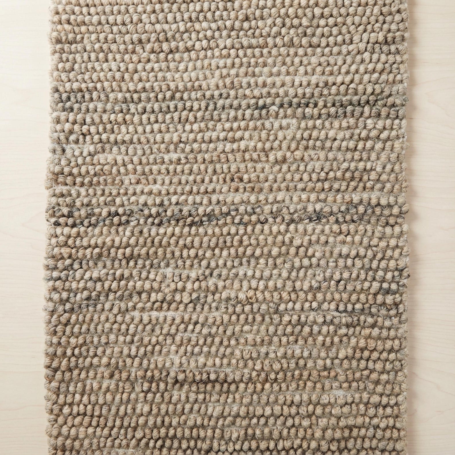 Chunky Wool Rug | Handwoven Thick Loop Texture | Cozy Neutral Decor - Etsy