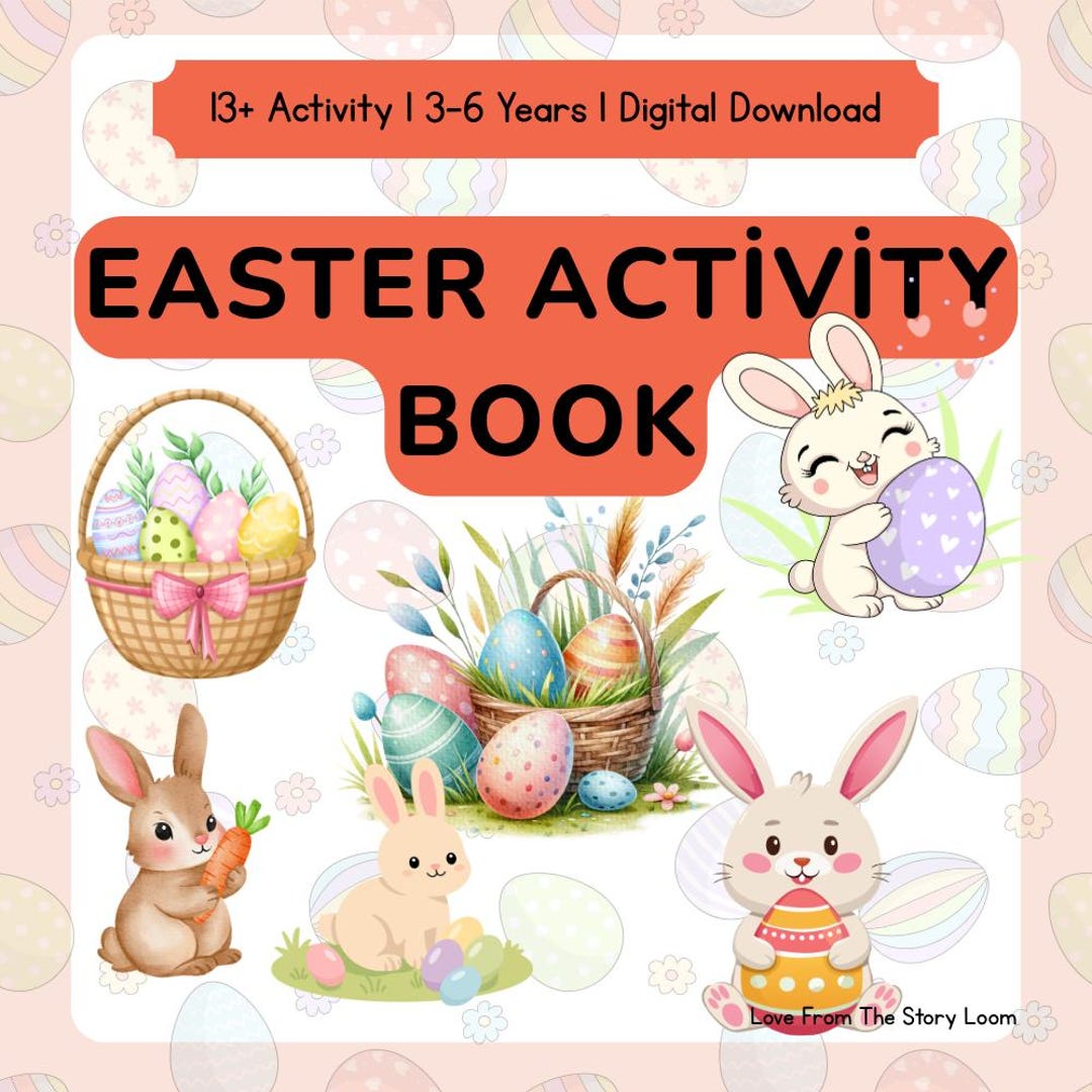 Printable Easter Activity Book for Kids | Coloring Pages, Puzzles ...