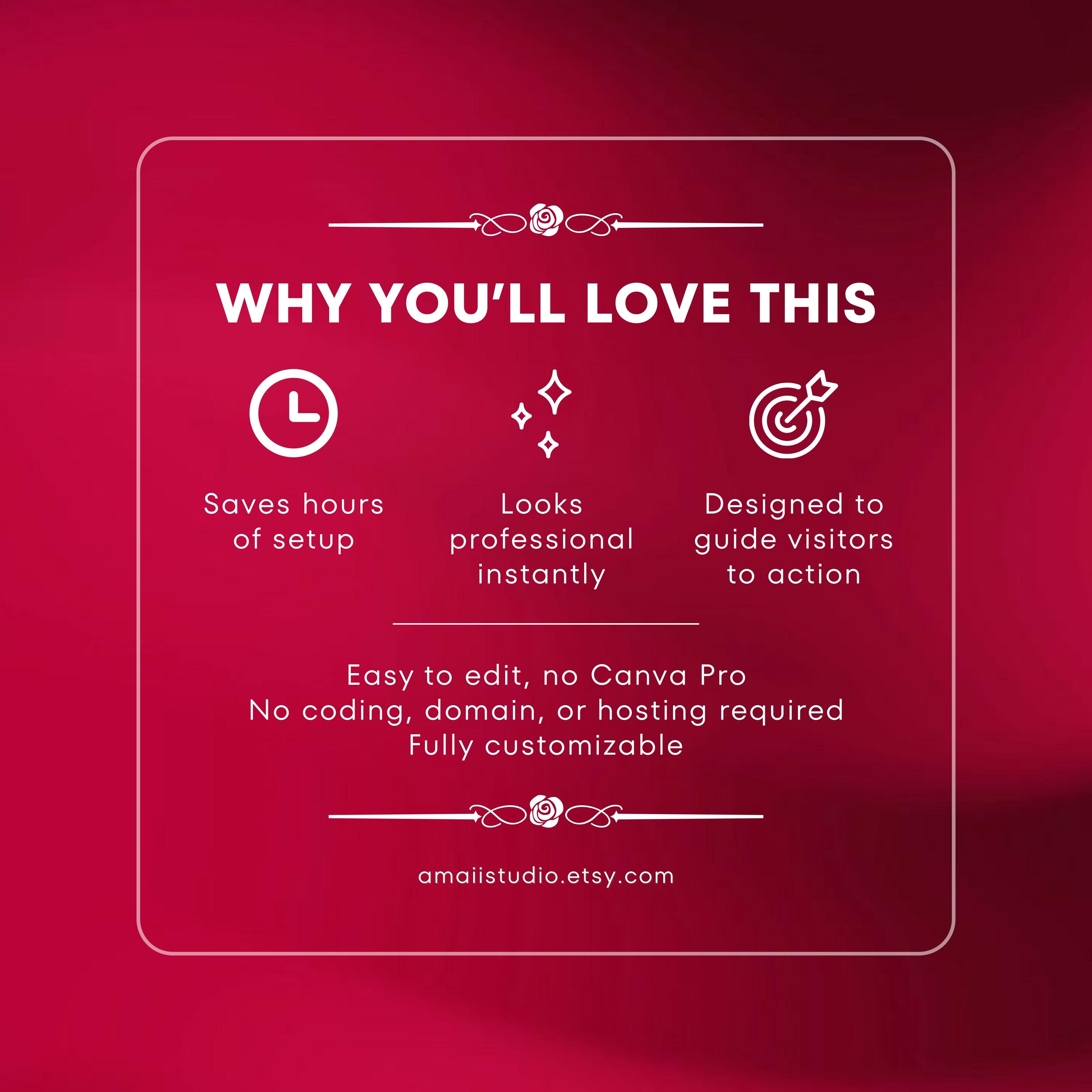 Love Mail Valentines Website Template for Couples With Music Editable ...
