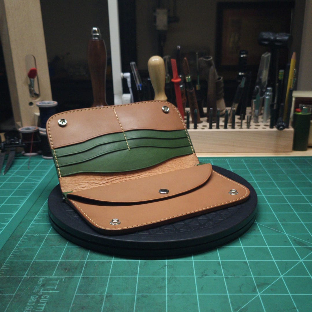 Crossbody Clutch With Phone Pocket - British Tan, Peacock Green - Etsy