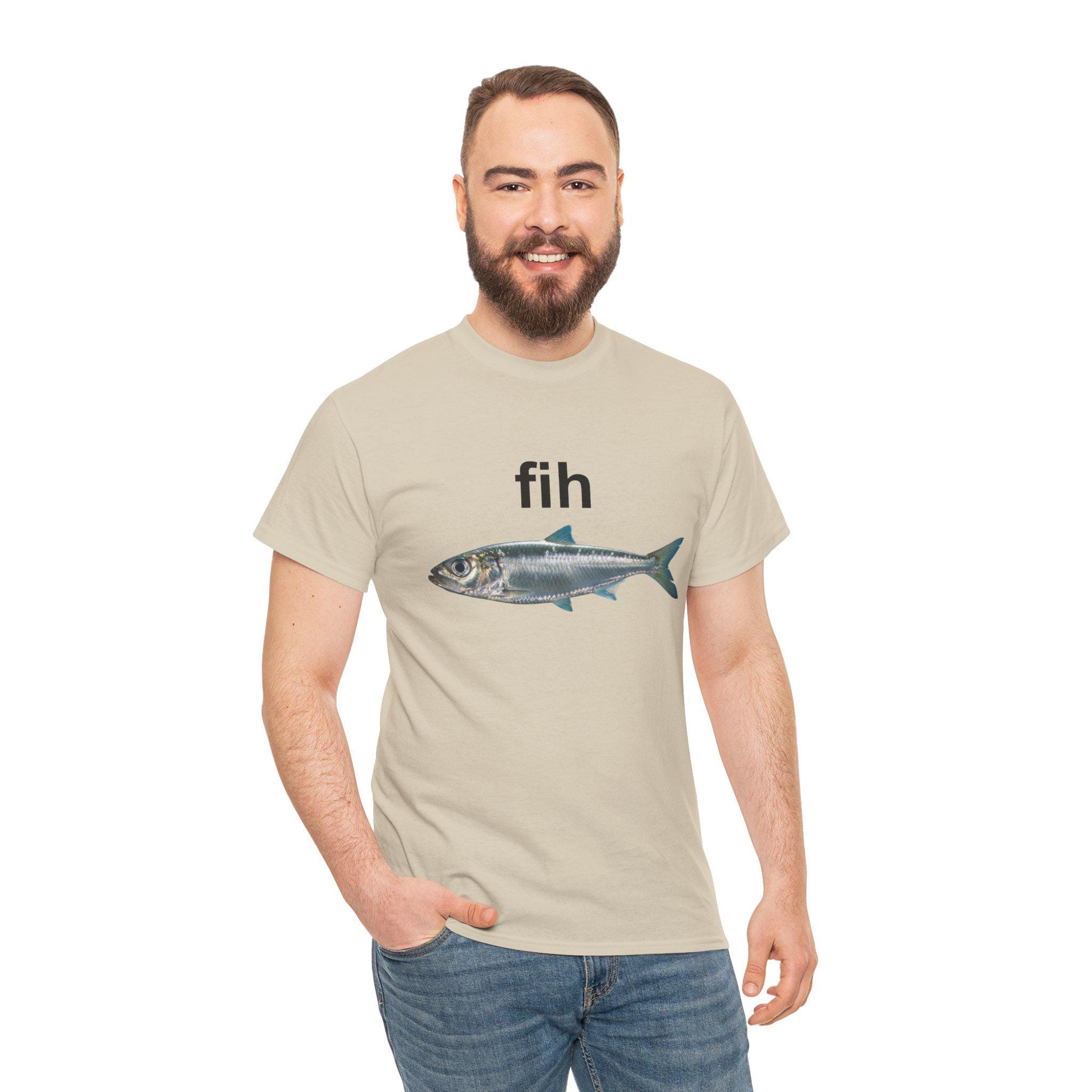 Fih Fish Meme Shirt - Stupid Meme Shirt, Funny Meme Shirt, Brain Rot ...