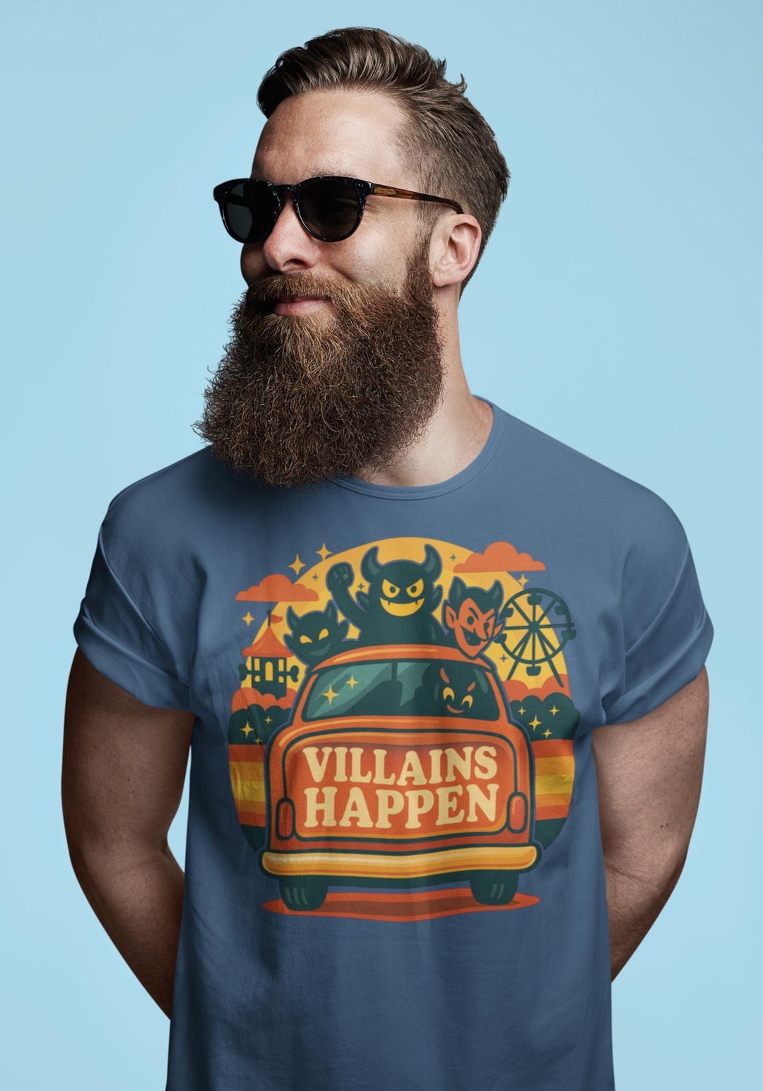 Villain Shirt – Villains Happen Funny Cotton Theme Park Tee for Park ...