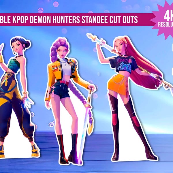 Huntrix Paper Doll - Etsy