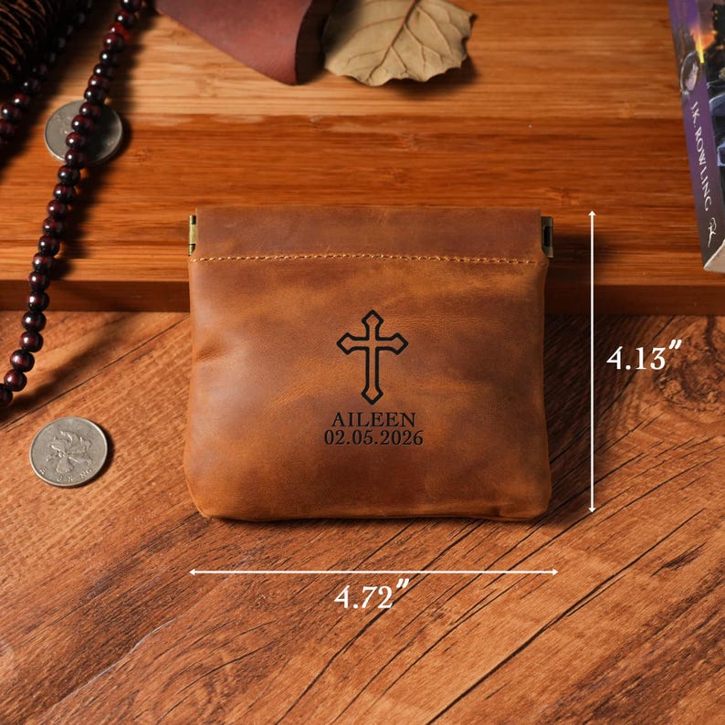 Personalized Rosary Pouch, First Communion Confirmation Gift for Son ...