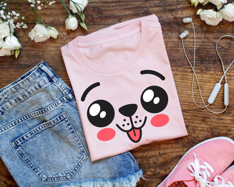 Kawaii Faces SVG Bundle, Cartoon Emoticons (digital Download) - Etsy