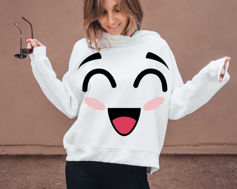 Kawaii Faces SVG Bundle, Cartoon Emoticons (digital Download) - Etsy