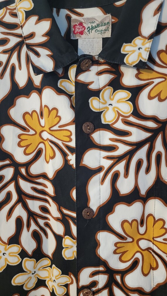 Vintage Hawaiian Shirt Hilo Hattie Hibiscus Print M… Gem