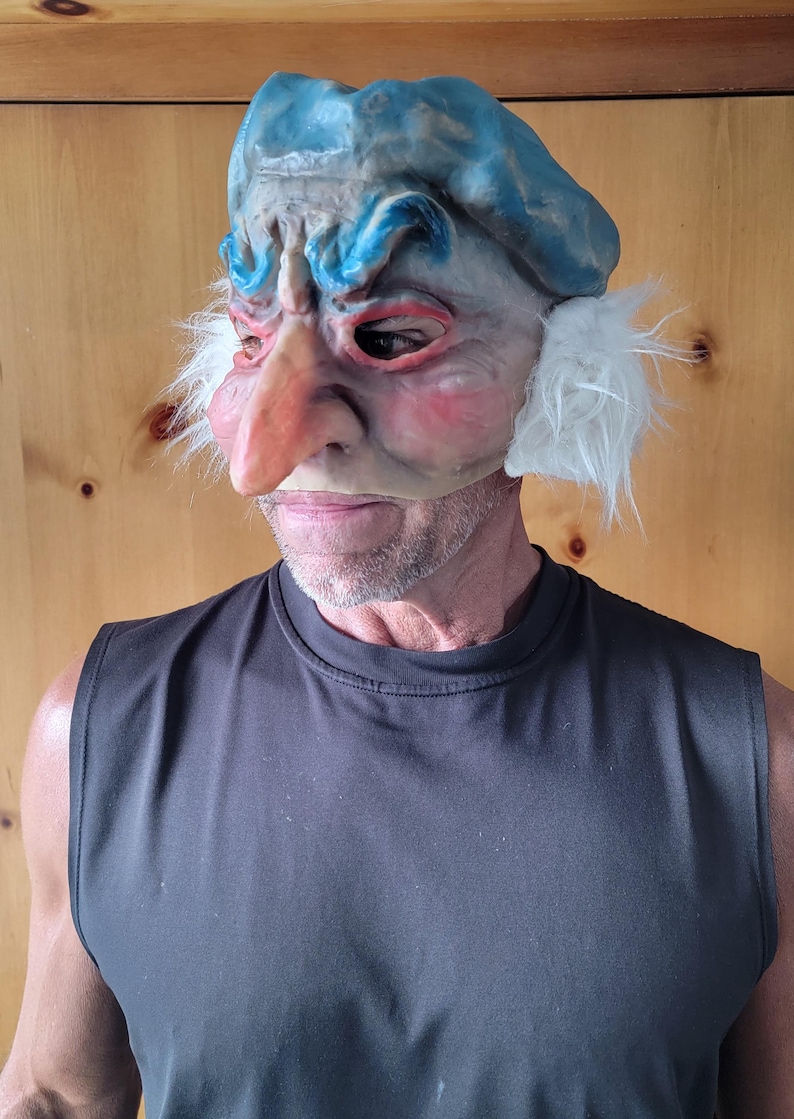 Vintage Ben Cooper Fisherman Mask/ Sea Captain Face Mask/ Scary Old ...