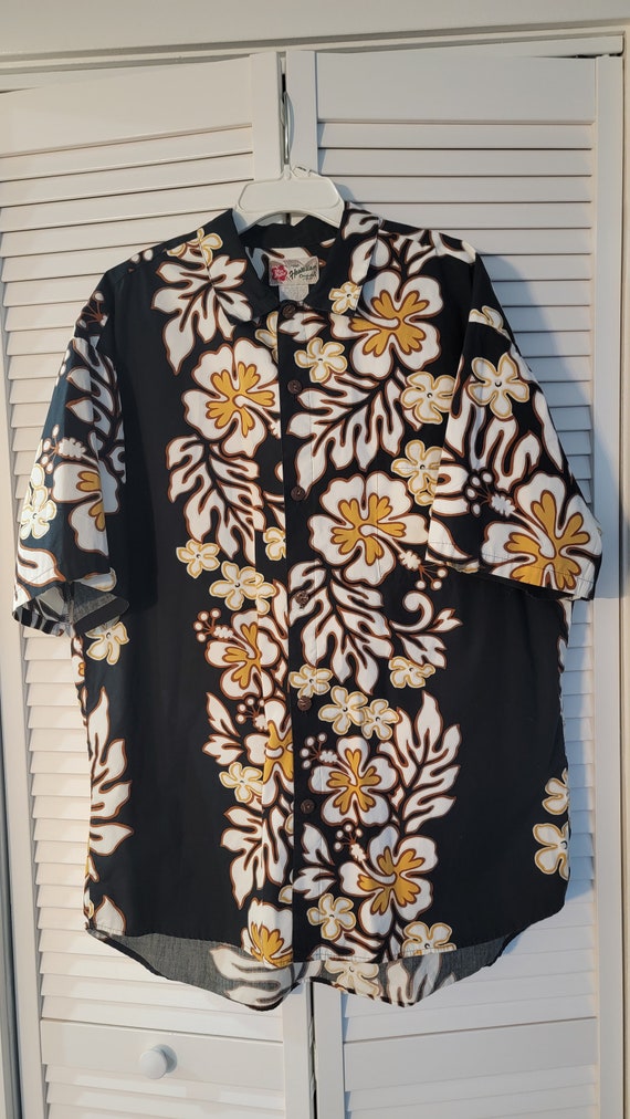 Vintage Hawaiian Shirt Hilo Hattie Hibiscus Print M… Gem