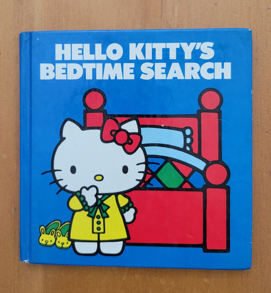 Hello Kittys Bedtime Search Book/ 1982 Sanrio/ Hardback - Etsy