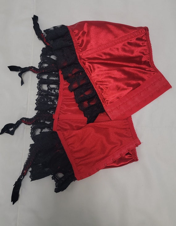 Victoria's Secret Red Garter Belt/ Satin Garter Belt/… - Gem