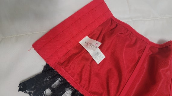 Victoria's Secret Red Garter Belt/ Satin Garter Belt/… - Gem