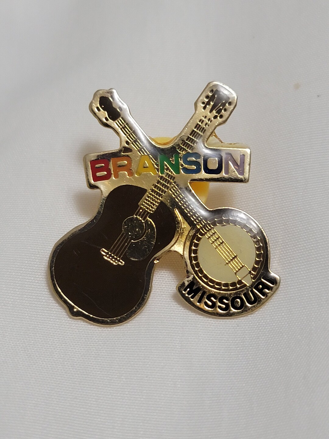 Branson Missouri Souvenir Pin: Guitar and Banjo Enamel Pin - Etsy