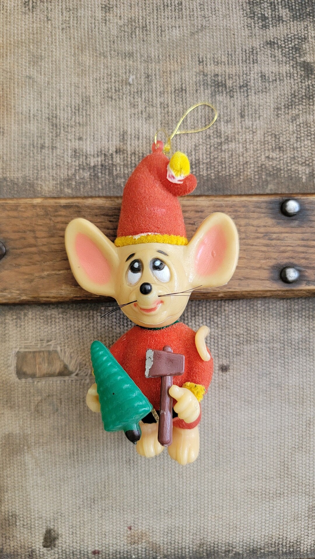 Vintage Christmas Mouse/ Jasco/merry Mouse Lumberjack - Etsy