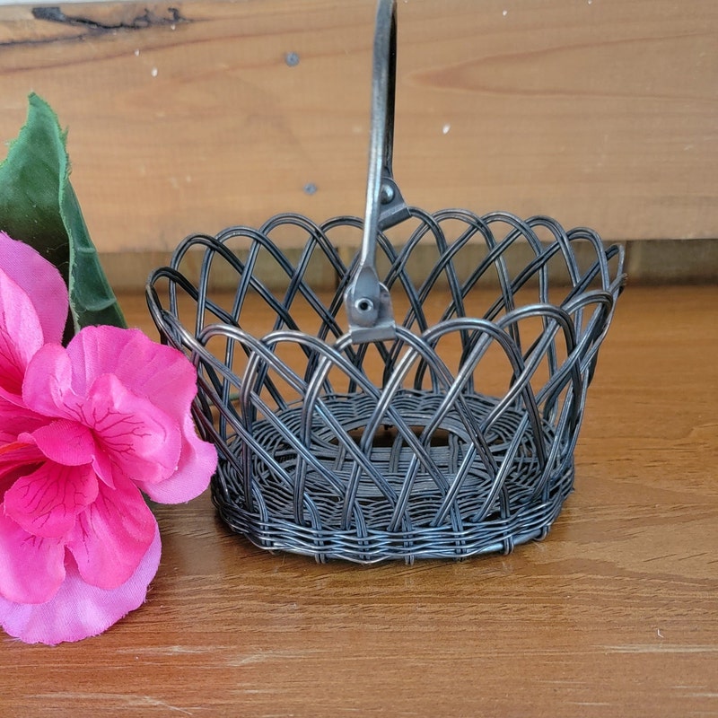 Small Metal Basket - Etsy