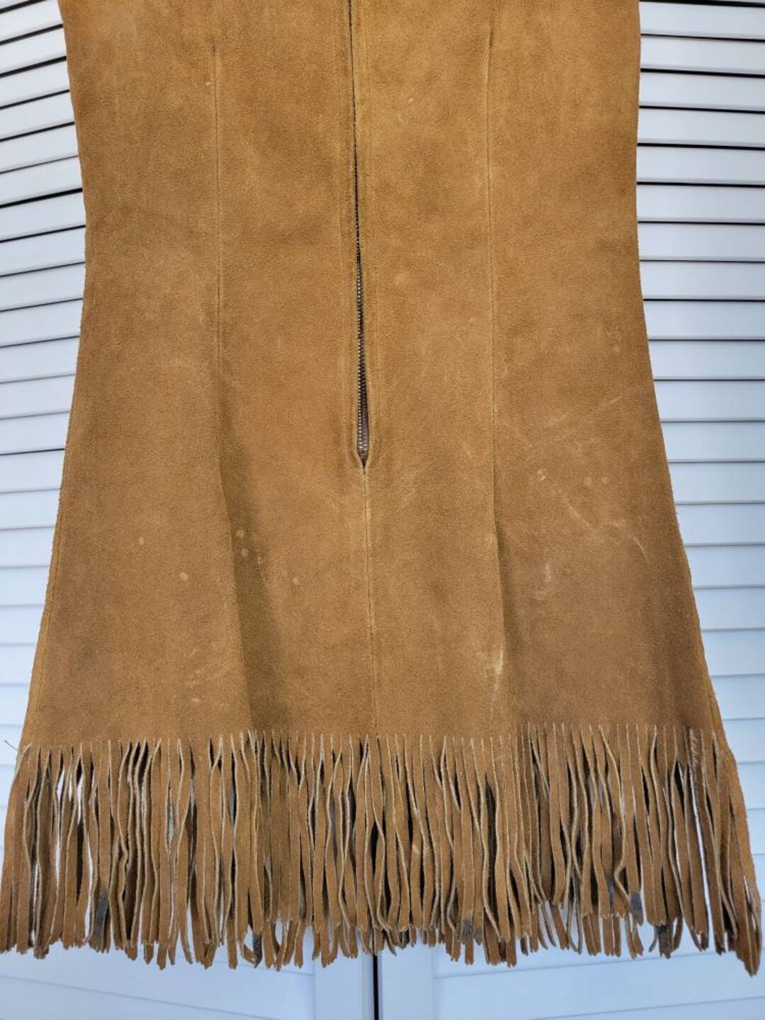 Vintage Suede Fringe Dress/ Pioneer Wear/ Frontier Dress - Etsy