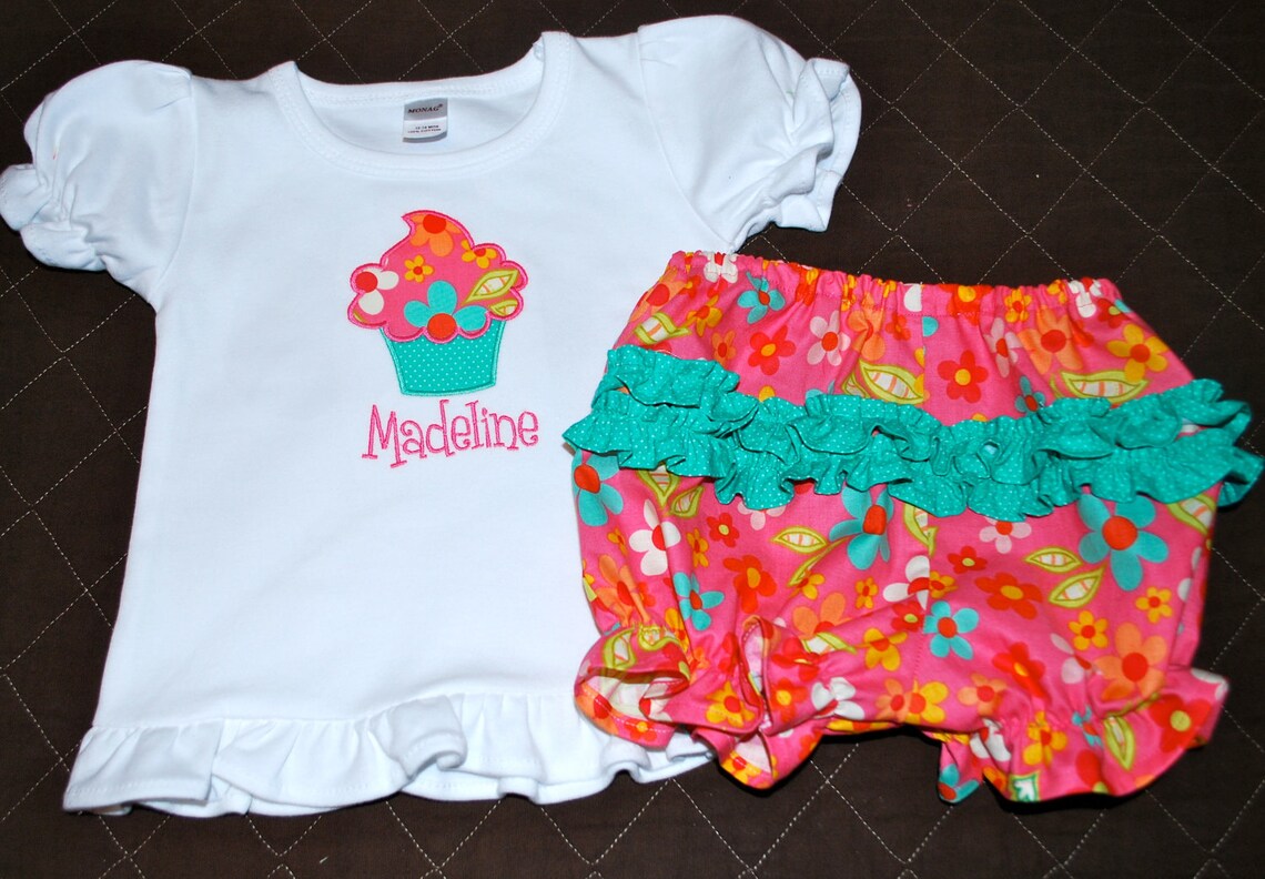 Ruffle Bloomers Pattern Tutorial Instructions Sizes 12mo, 18mo, 2, 3 ...