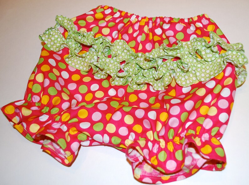 Ruffle Bloomers Pattern Tutorial Instructions Sizes 12mo, 18mo, 2, 3 ...