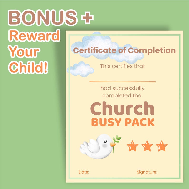 Church Activity Pack for Kids Ages 4-6 | Bible, Sunday School Fun (PDF ...