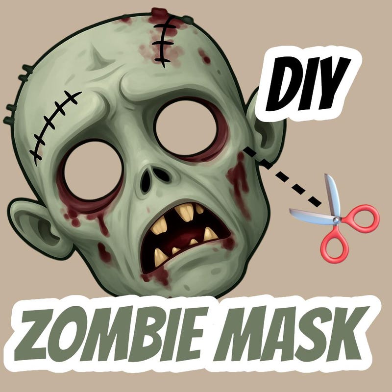 Zombie Mask - Etsy