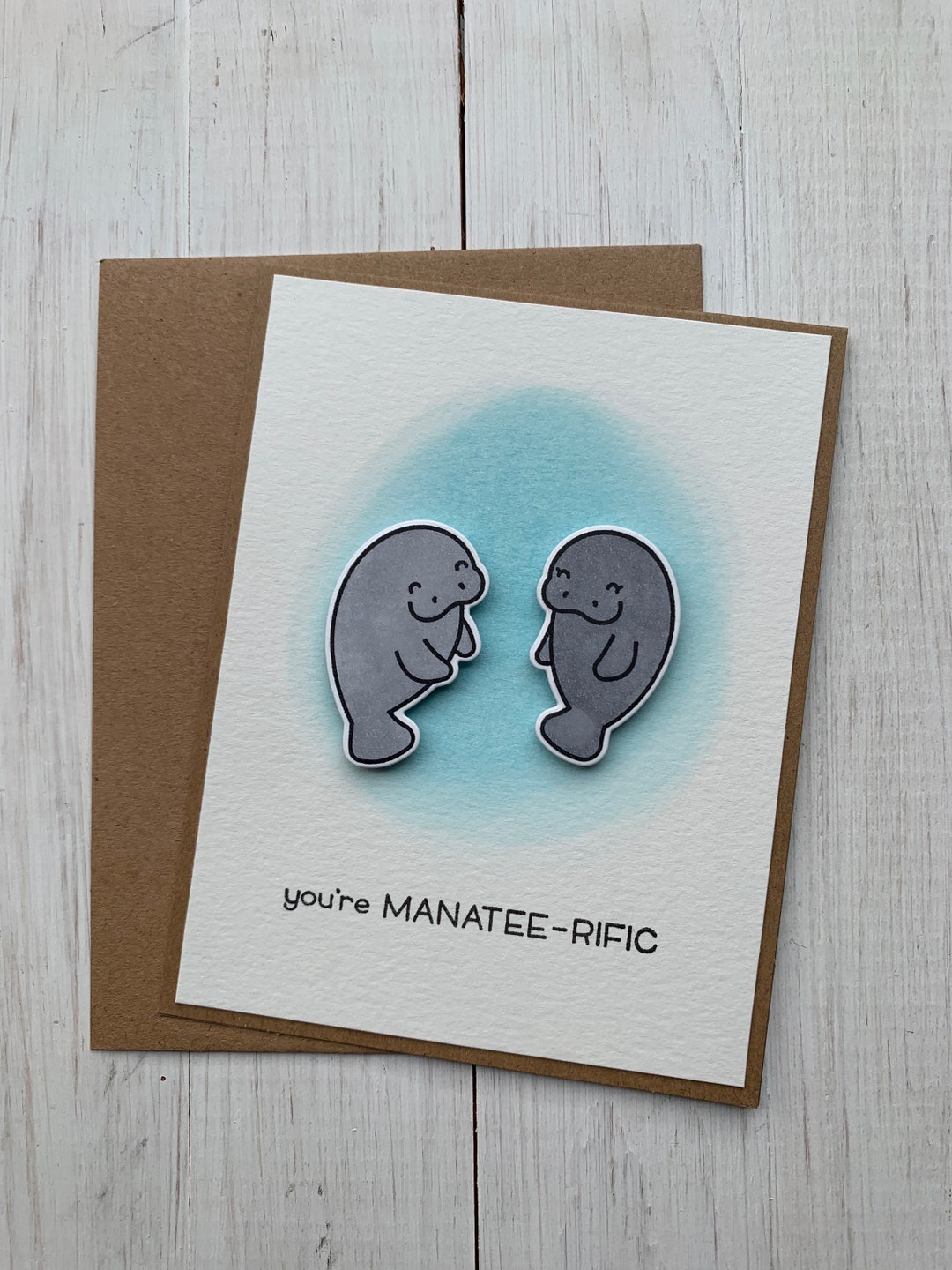 You're Manatee-rific Manatee Card - Etsy