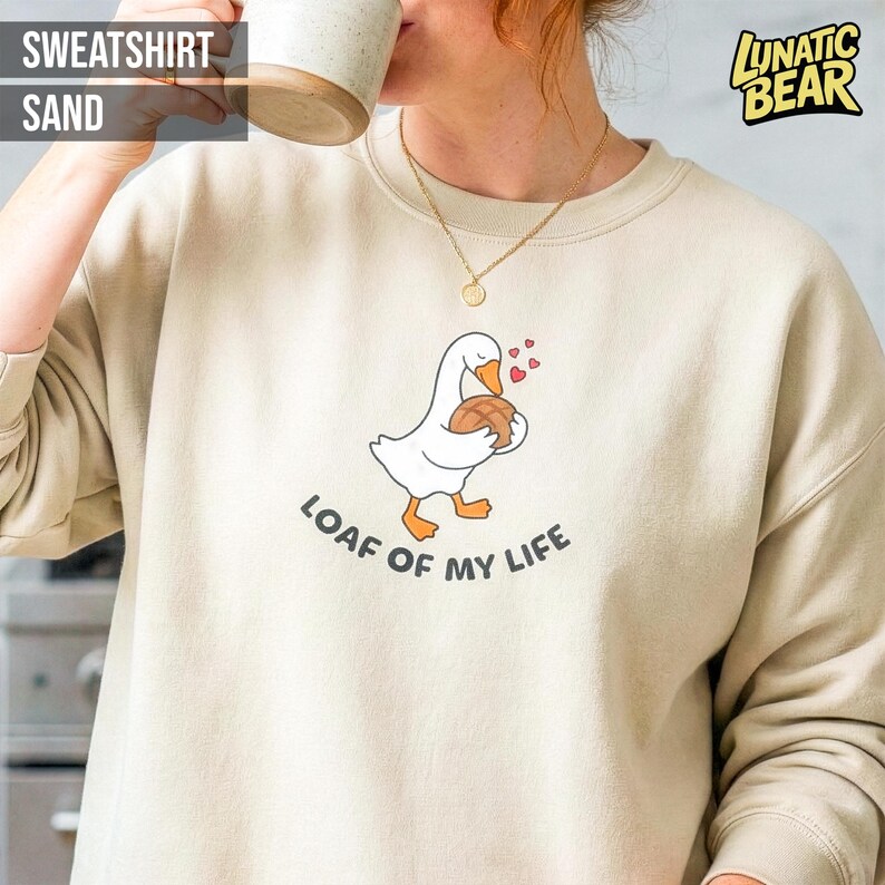 Sourdough Goose Sweatshirt, Funny Bread Lover Hoodie, Baking Gift - Etsy