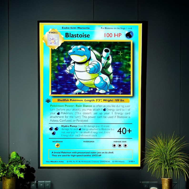 Custom Pokémon Card LED Light Box | Gamer Room Decor (20x28) - Etsy