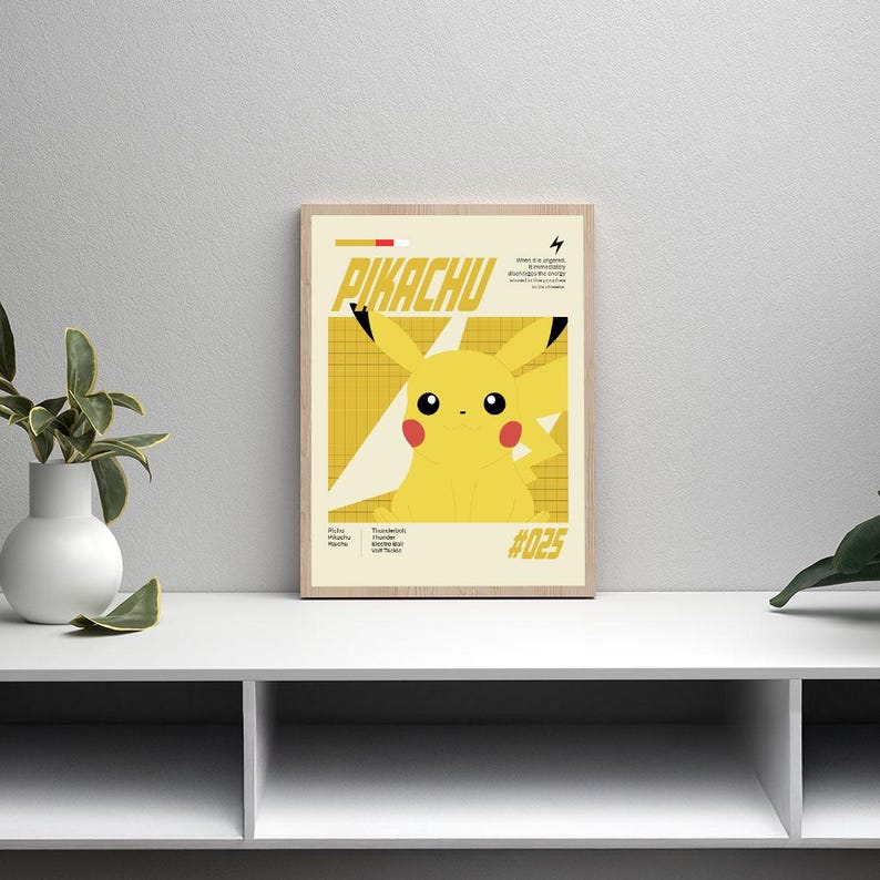 Pikachu Art Print – Photo Quality Print - Etsy