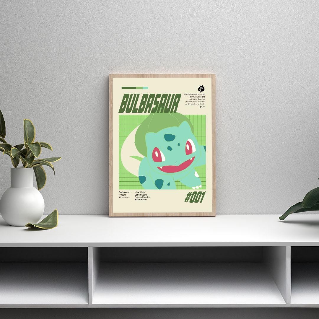 Bulbasaur Art Print – Photo Quality Print - Etsy